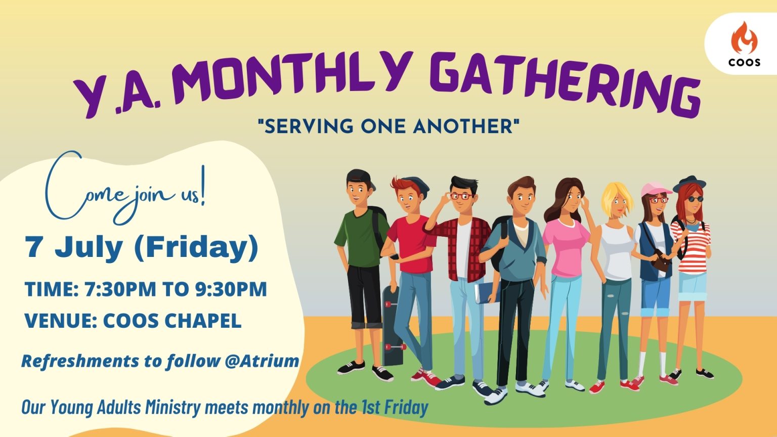 Young Adults Monthly Gathering - Church of Our Saviour Singapore