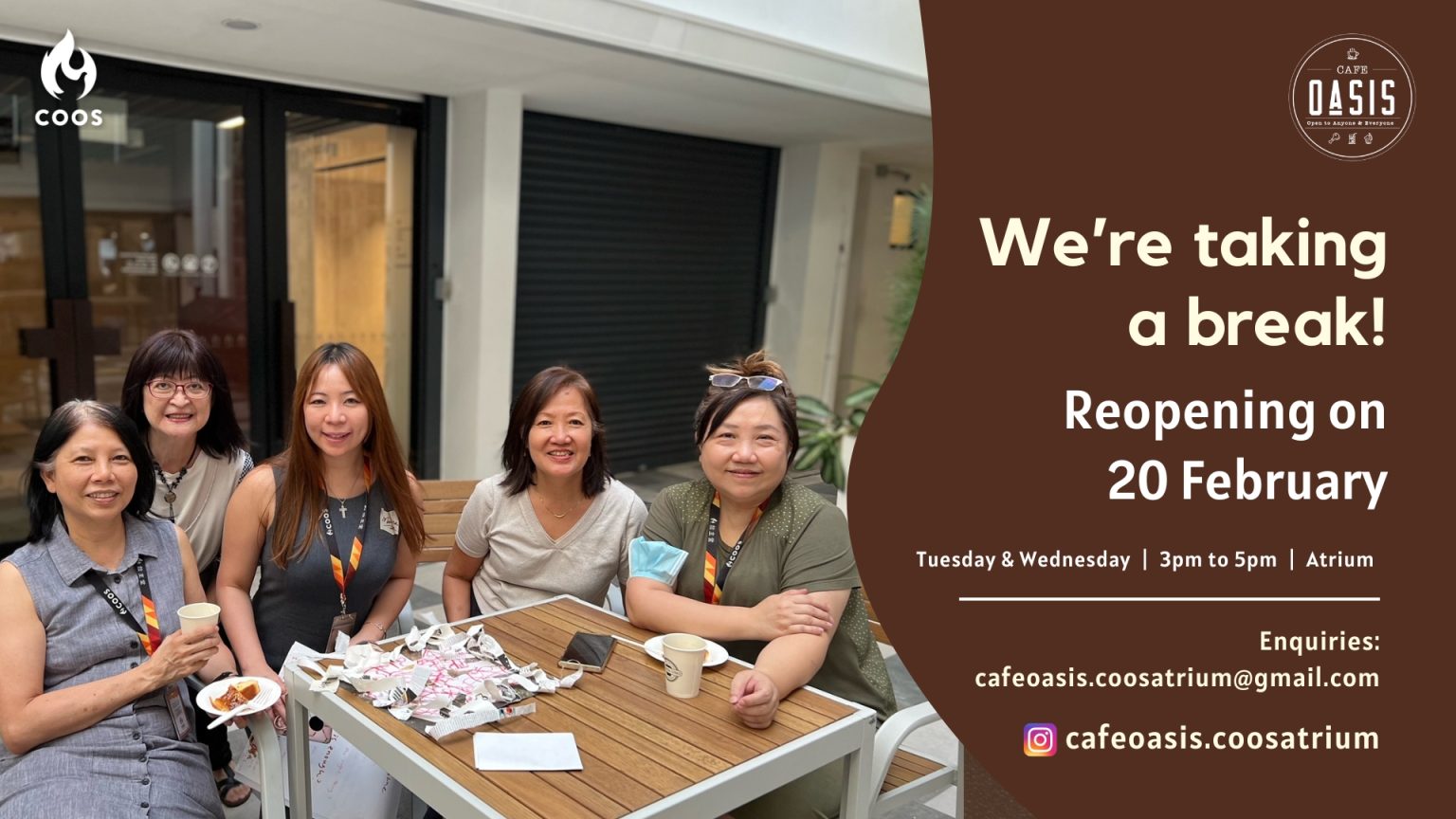 Cafe Oasis - Church of Our Saviour Singapore