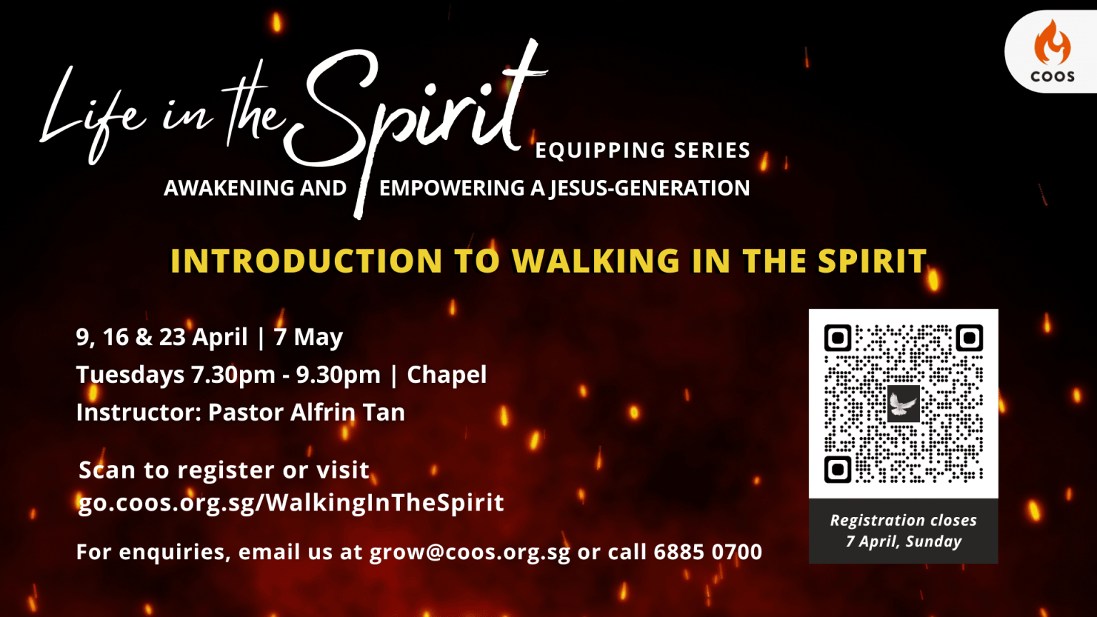Life in the Spirit - Walking in the Spirit - Church of Our Saviour ...
