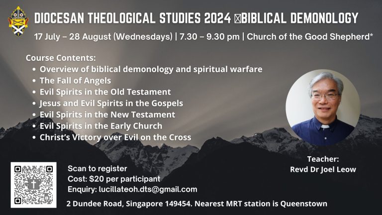 Diocesan Theological Studies 2024: Biblical Demonology - Church of Our ...