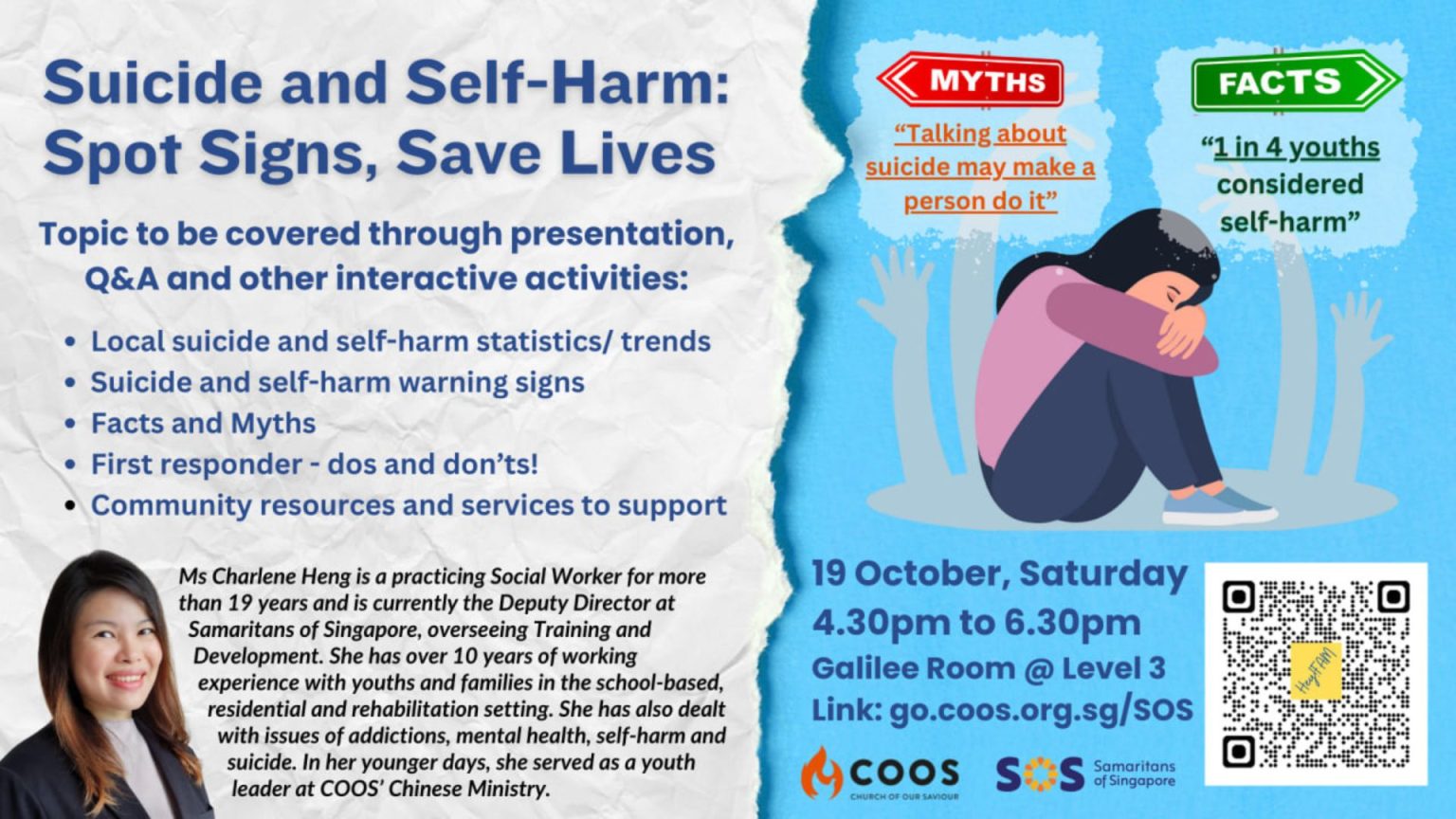 Suicide and Self-Harm: Spot Signs, Save Lives! (Hey!FAM) - Church of ...