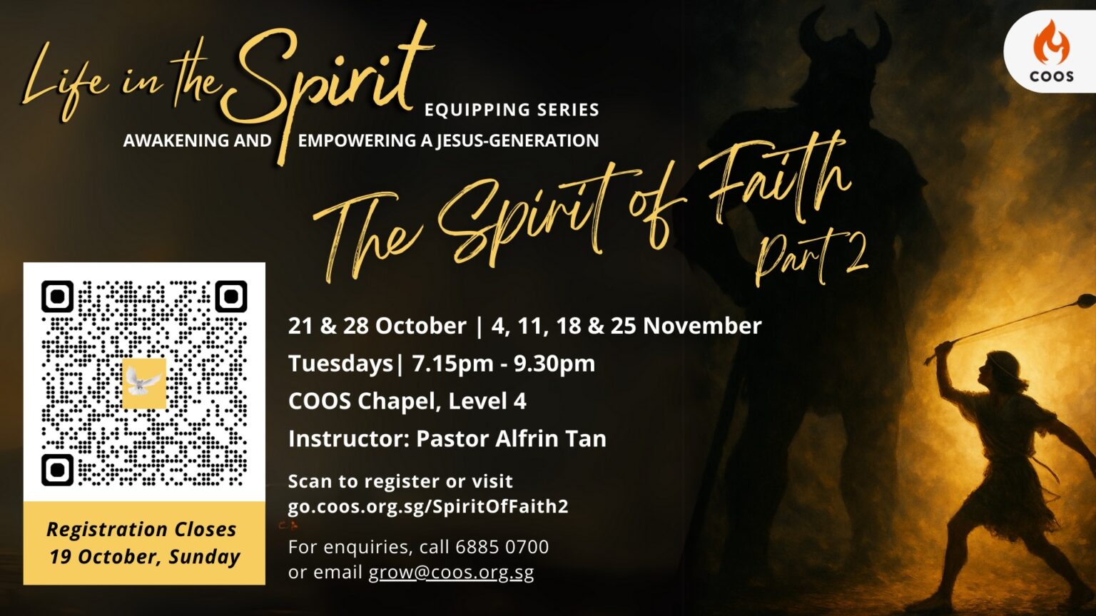 Life In The Spirit: The Spirit of Faith 2 - Church of Our Saviour Singapore