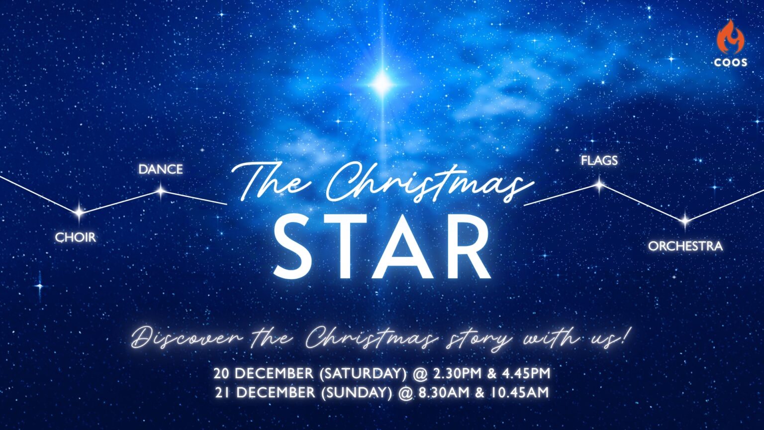 The Christmas Star (COOS Christmas Weekend Services) - Church of Our ...